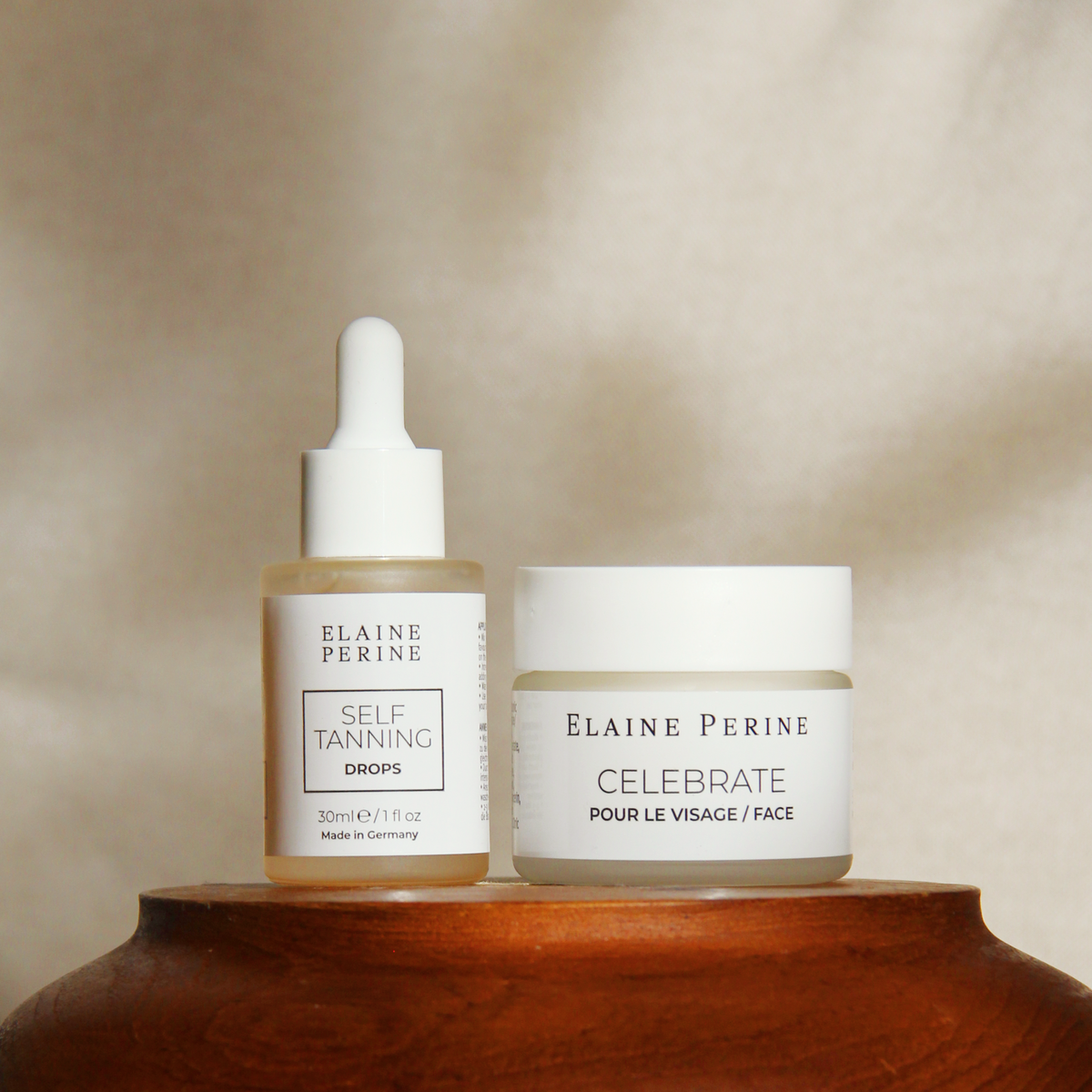Tanning Drops, Self Tanner SET + Anti-Aging Cream 3oz – ELAINE PERINE®